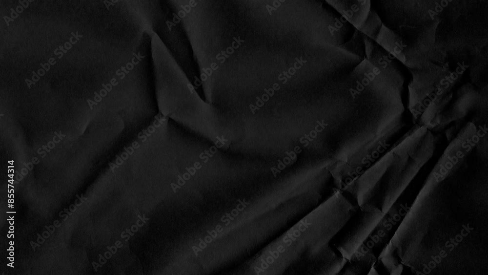 Animated black paper texture background. Crumpled White Paper 4k. Stock ...