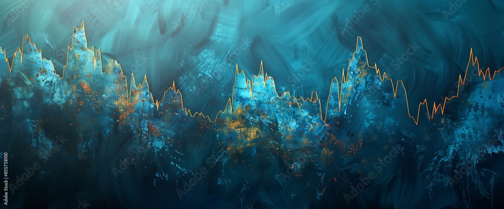 Stock market performance chart showing a continuous rise in values ...