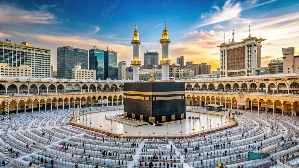 The Kaaba in Mecca, a holy site for Muslims , pilgrimage, Islam ...