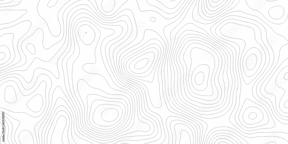 Topography geography landscape Topo contour map on white background ...