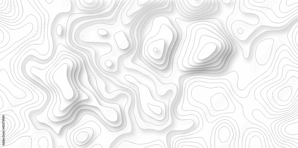 Lines Topographic contour lines vector map seamless pattern. Geographic ...