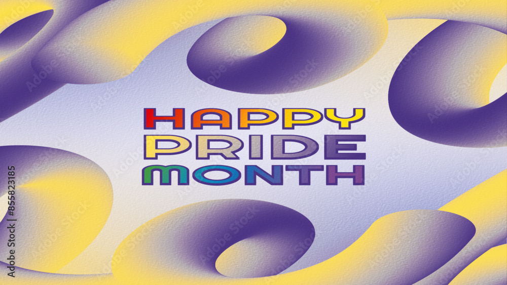 Happy Pride Month Poster Pattern in four different sizes for print and ...
