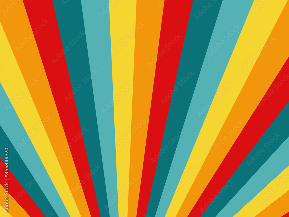 Vintage retro banner background. Colorful wallpaper. Vector ...