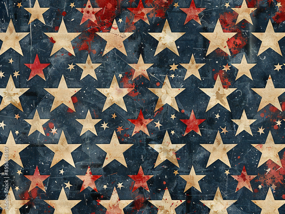 4th of July Patriotic Digital Paper. American textures and backgrounds ...