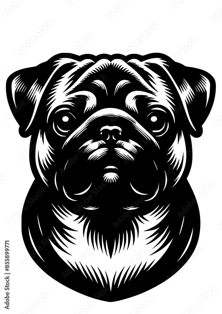 Pug SVG, Dog Breed SVG, Dog SVG, Pet SVG, Dog Lover SVG, Peeking Animal ...