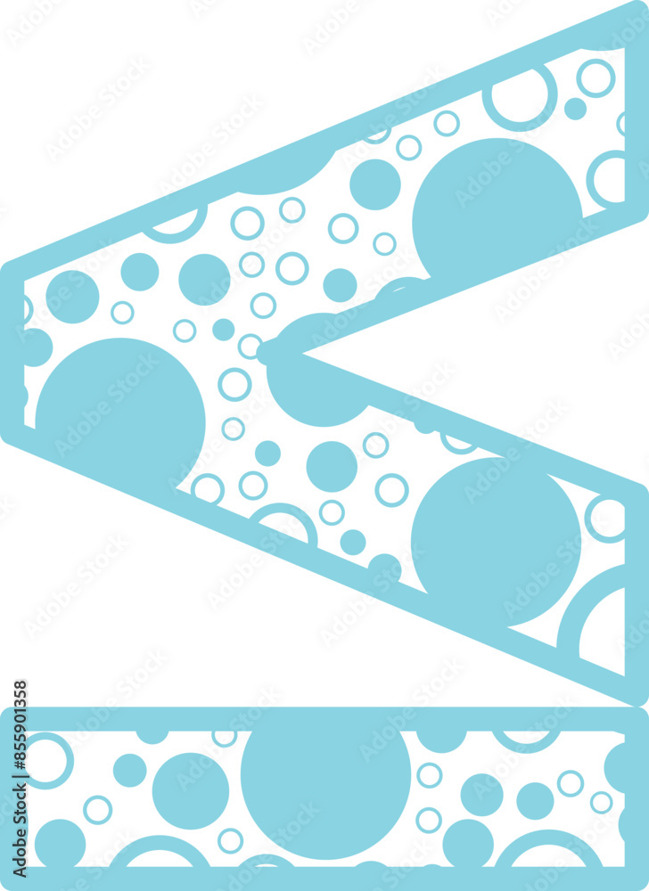 Bubble English font vector shape Stock Vector | Adobe Stock
