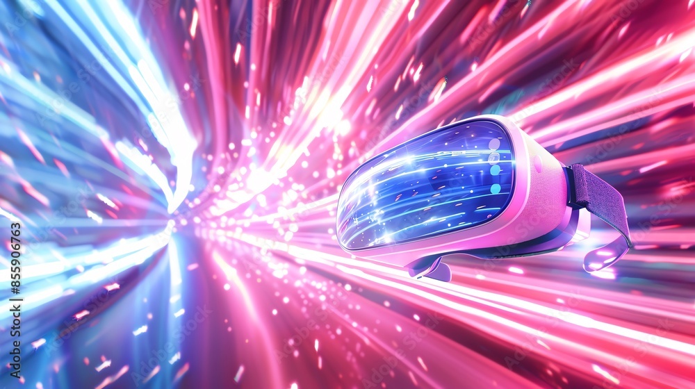 Virtual reality backgrounds Virtual realityinspired background with a ...