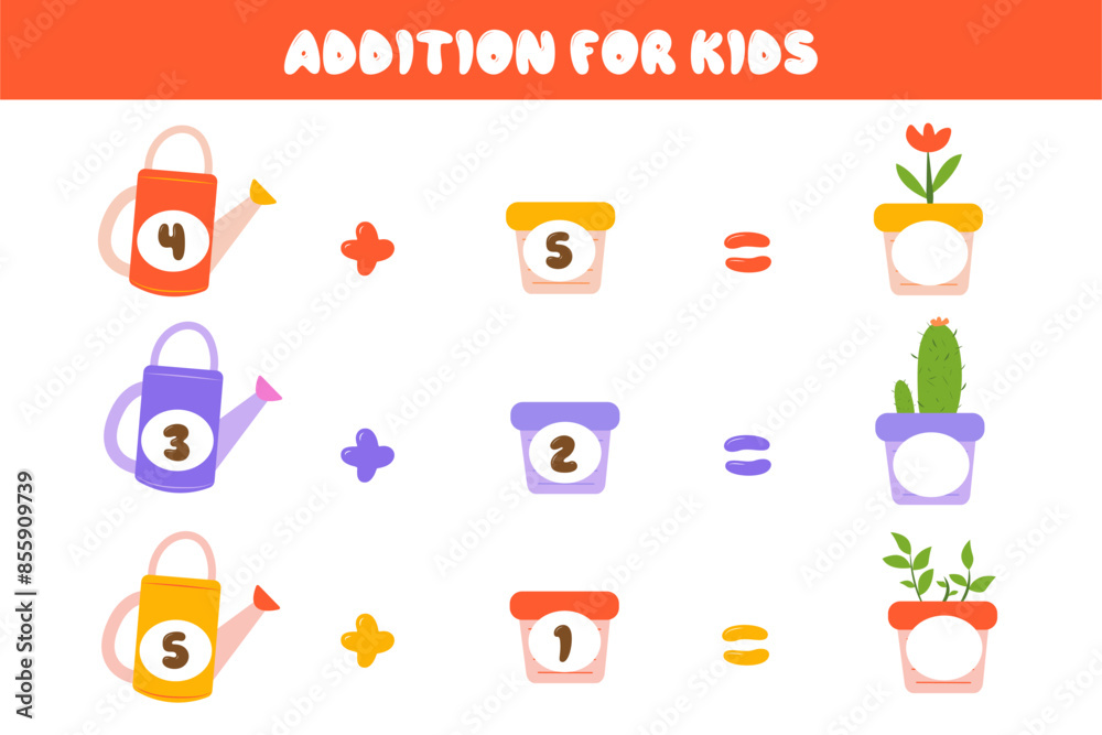 Mathematical educational game for children. Complete the series and ...