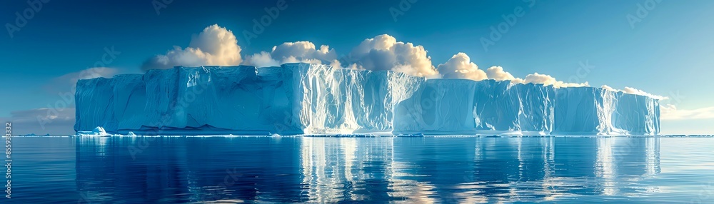 Iceberg City A city built on a massive iceberg floating in the ocean ...