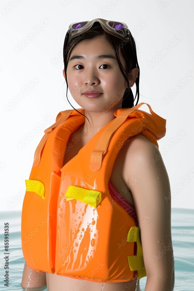 Swimming Instructor - A Japanese pretty young women super model ...