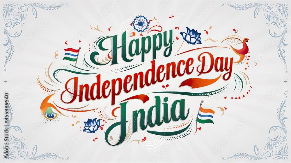 India Independence Day, Typography, Calligraphy, Text, India ...