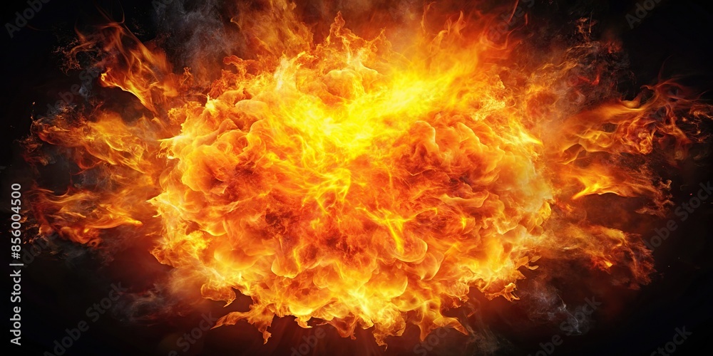 Explosion of fire wallpaper, fire, flames, explosion, fiery, background ...