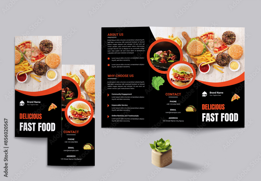 Fast Food Menu Design Template Stock Template | Adobe Stock