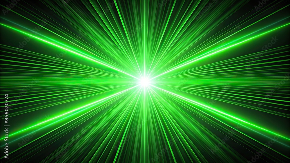 Green laser beams on blank background for futuristic designs, green ...
