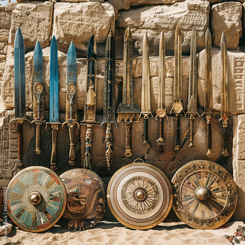 Explore the historical depiction of Ancient Egyptian weaponry during ...