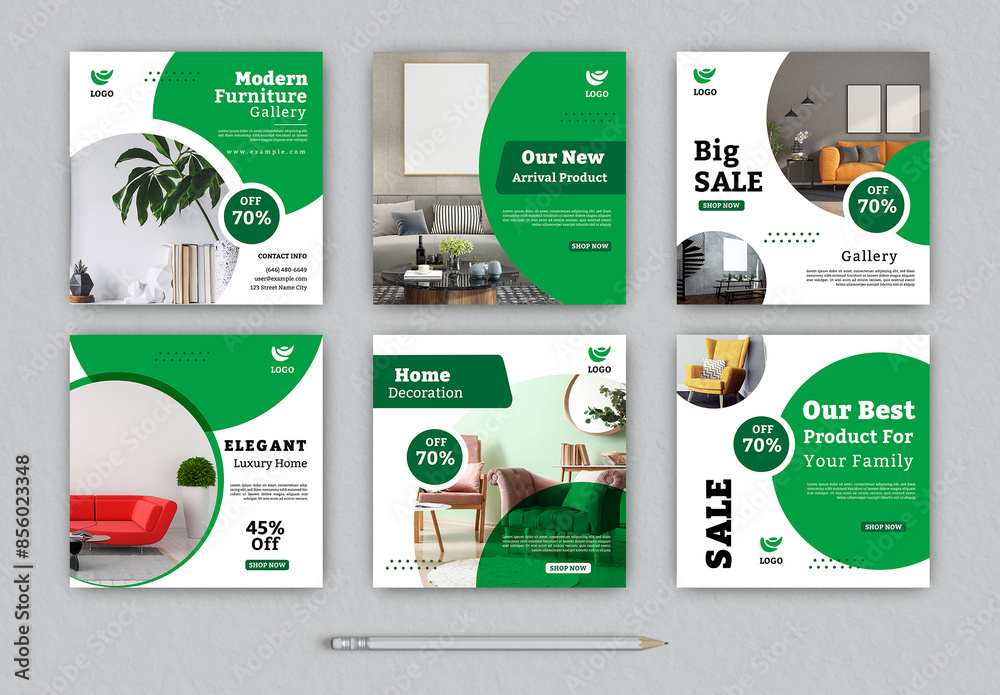 Social Media Post Layout Stock Template | Adobe Stock