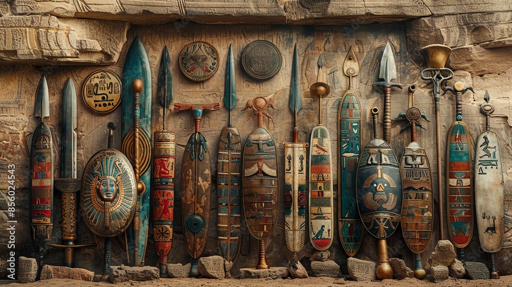 Explore the historical depiction of Ancient Egyptian weaponry during ...