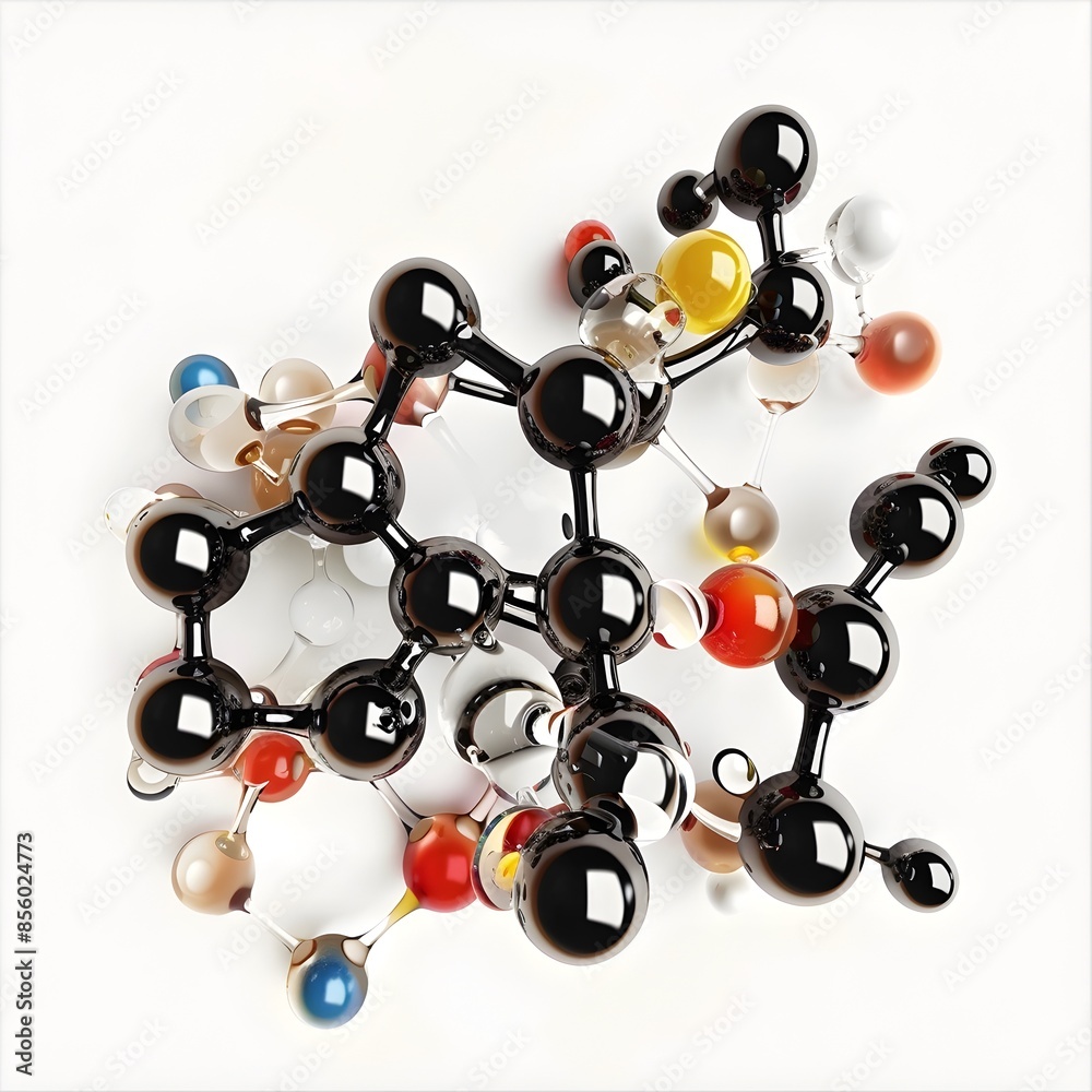 Detailed and visually striking 3D of edible organic lipid compounds ...