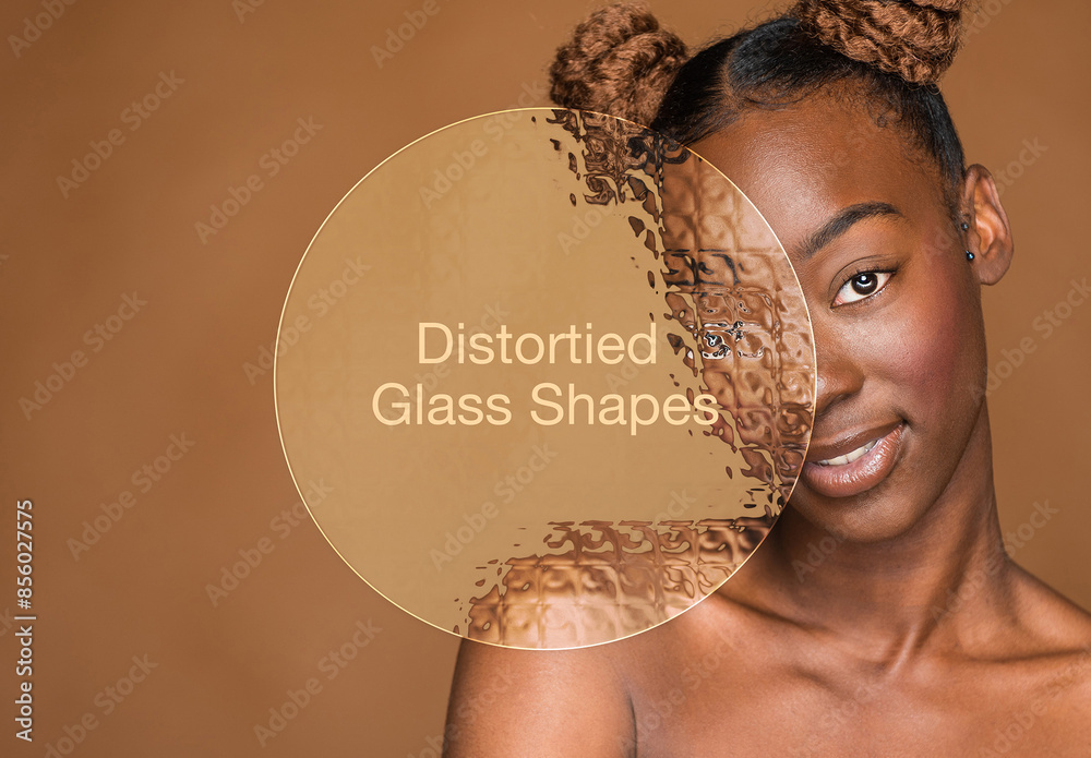 Distorted Glass Shapes Effect Stock Template | Adobe Stock