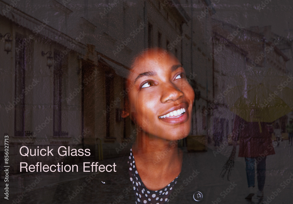 Distorted Glass Shapes Effect Stock Template | Adobe Stock