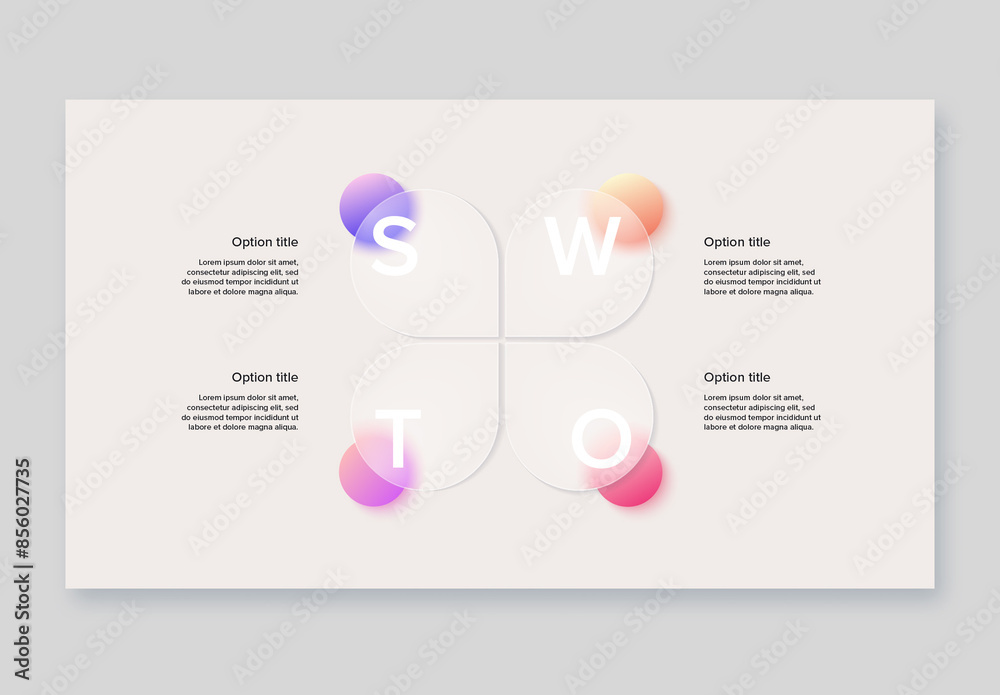 Glass SWOT Analysis Infographic Stock Template | Adobe Stock