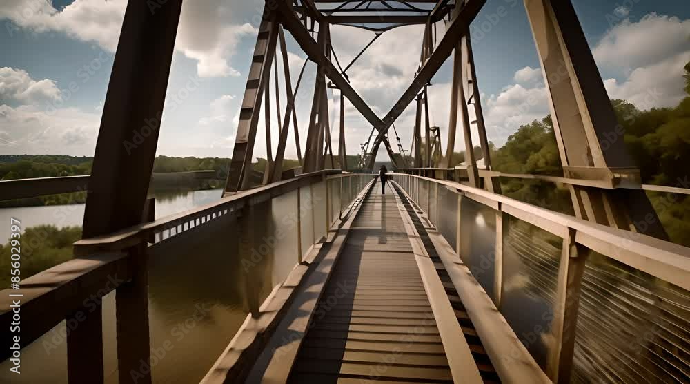 A bridge is a structure made to cross a ravine or obstacle such as a ...