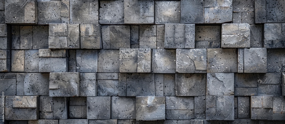 Cinder block wall background, brick texture Concrete block wall. Gray ...