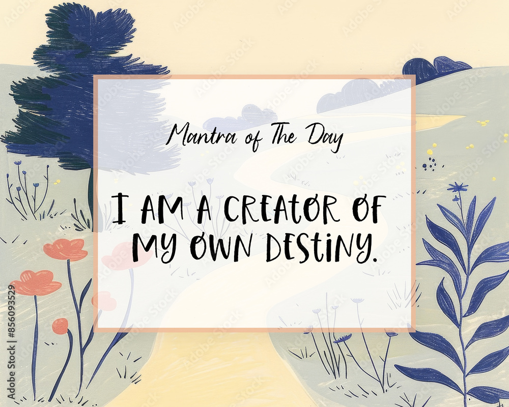 Mantra of the Day Card: I Am a Creator of My Own Destiny - Daily ...