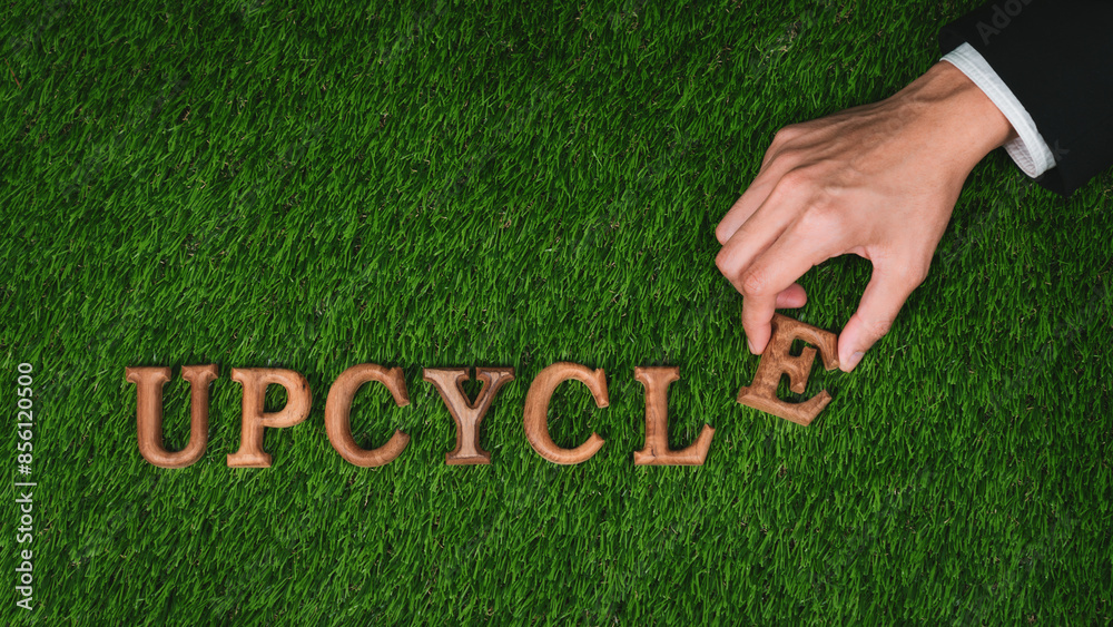 Environmental awareness campaign showcase arranged by hand recycle ...