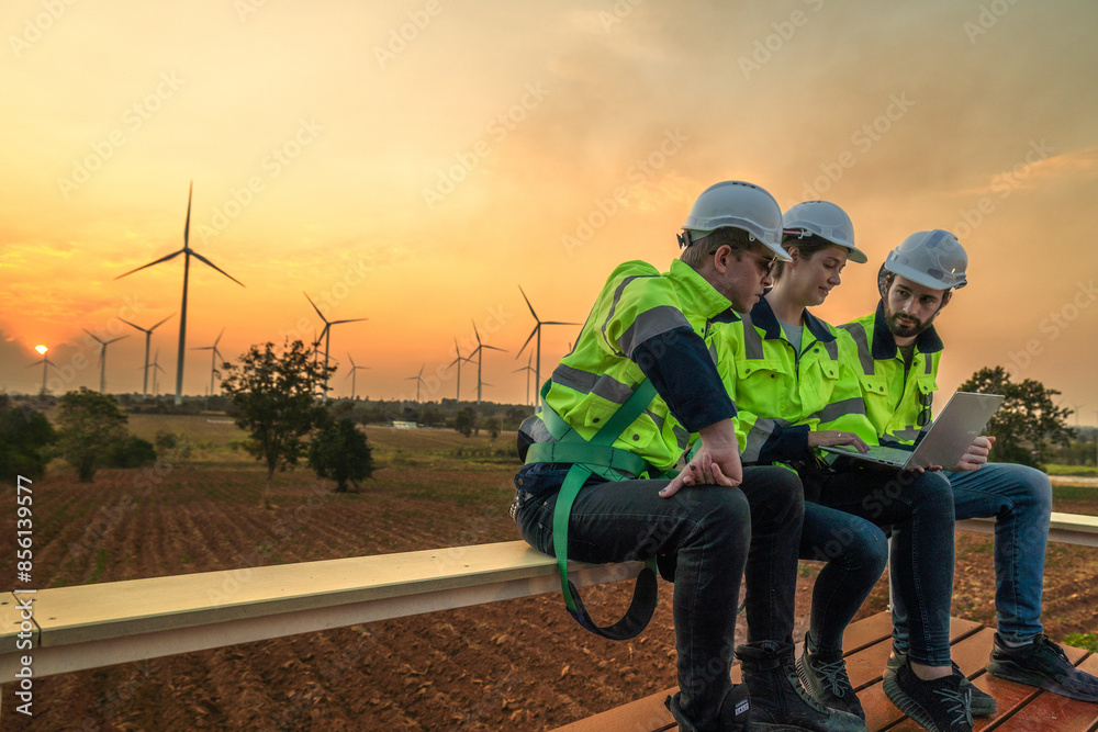 Team Engineers men and woman checking and inspecting on construction ...
