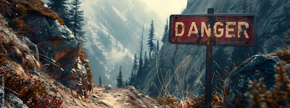 Danger Warning Sign, Hazard Alert Icon, Caution Danger Notice, Safety ...