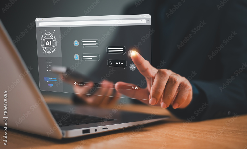 Chatbot artificial intelligent, digital customer service application ...