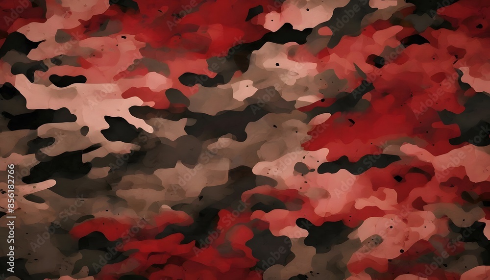 camouflage red pattern texture background, fashionable urban design for ...