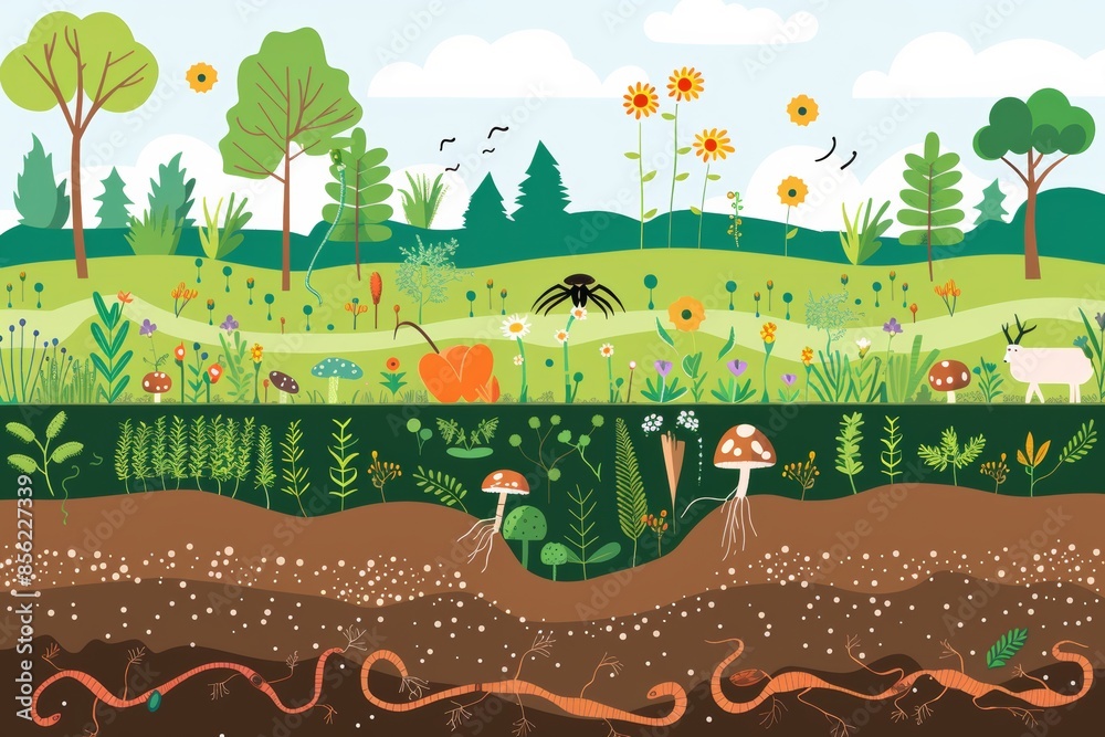 soil health regeneration - microbes, earthworms working together to ...