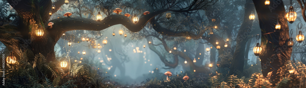 Mystical and enchanting woodland setting with a fairytale-like wedding ...