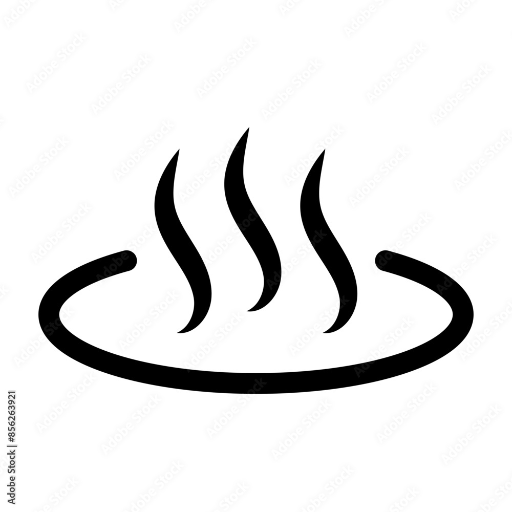 Onsen Icon Perfect for Japanese Hot Spring and Spa Illustrations Stock ...
