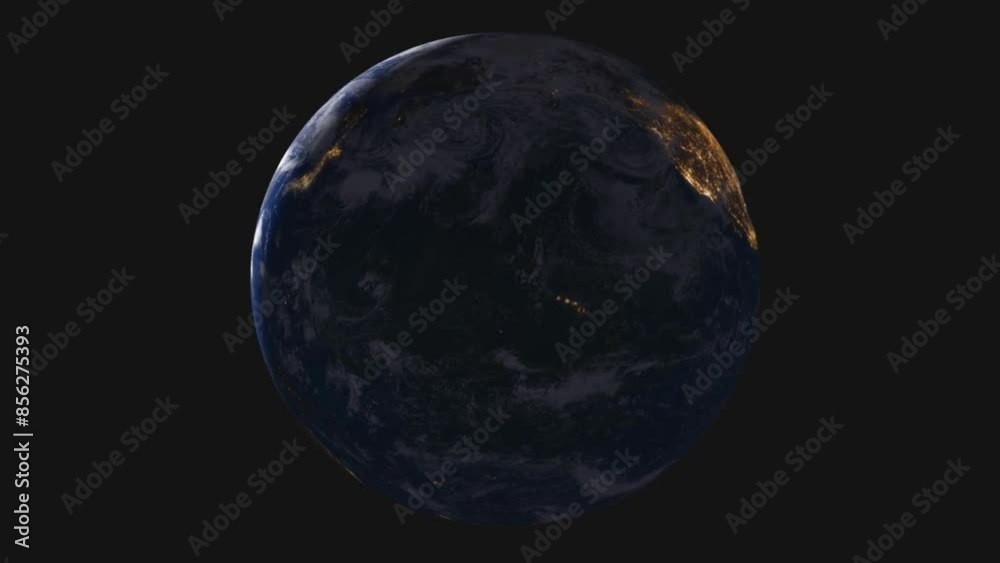 Planet Earth 3d in Rotation and showing the layers of the Earth's crust ...