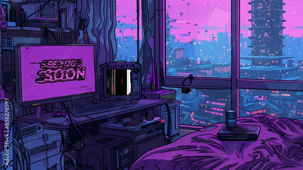 See You Soon title screen, overlay loop, animated virtual backgrounds ...