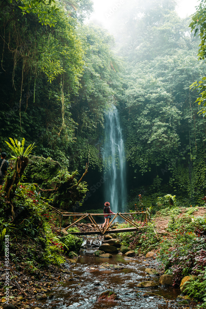 This set of Twin Waterfalls is one of the five waterfalls found in the ...