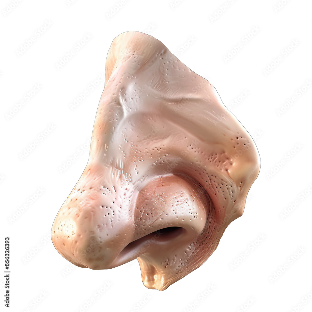 Fleshy model of the human nose, Isolated on transparent background PNG ...