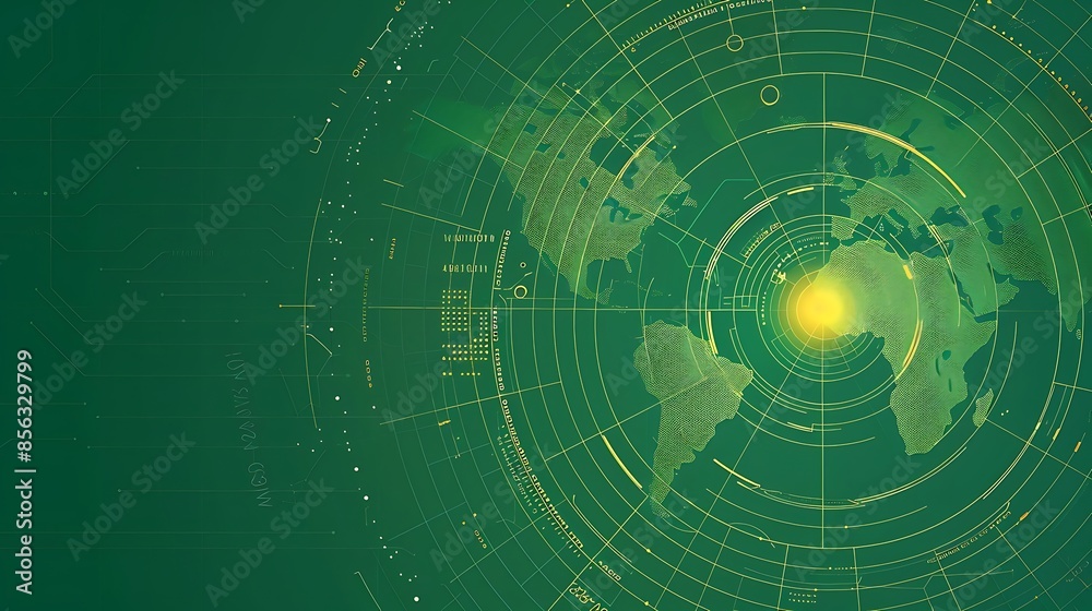World dot map with Brazil highlighted showing sphere of influence Stock ...
