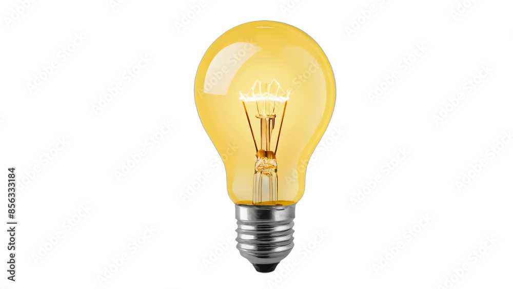 light bulb isolated on white background , transparent png image Stock ...