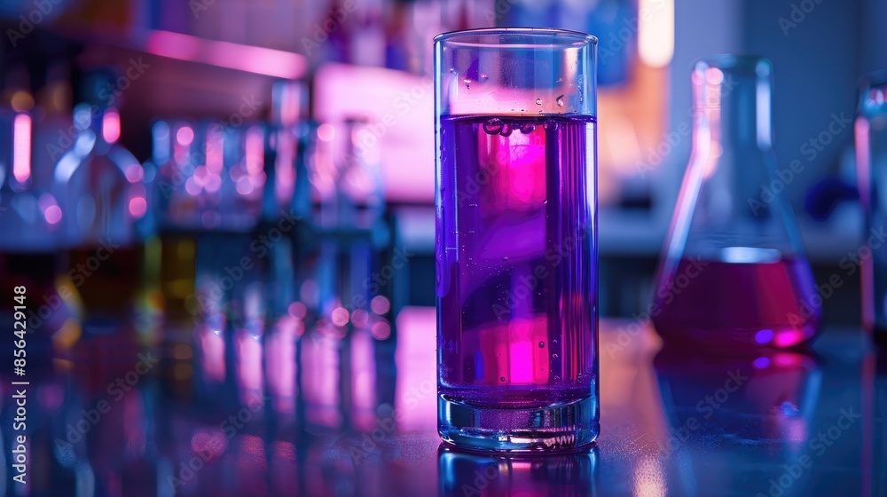 Potassium Permanganate Liquid and KMnO4 on Chemical Watch Glass ...