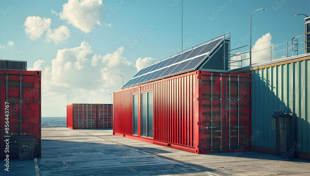 A modern, sustainable home built from repurposed shipping containers ...
