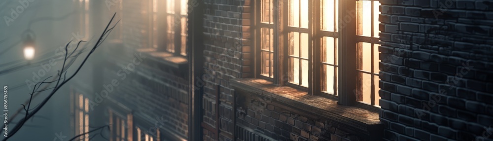 Haunted house flat design, top view, creepy architecture, 3D render ...