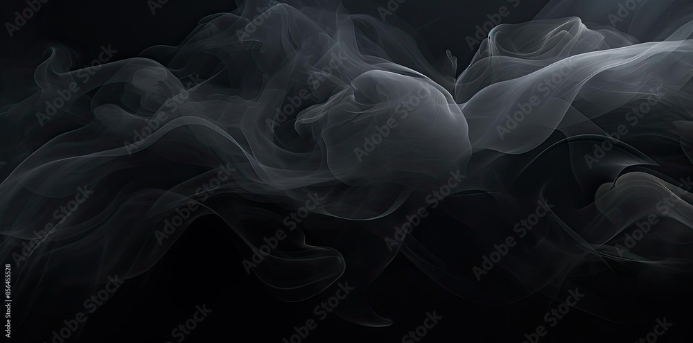 black background hd wallpaper white smoke on a black background Stock ...