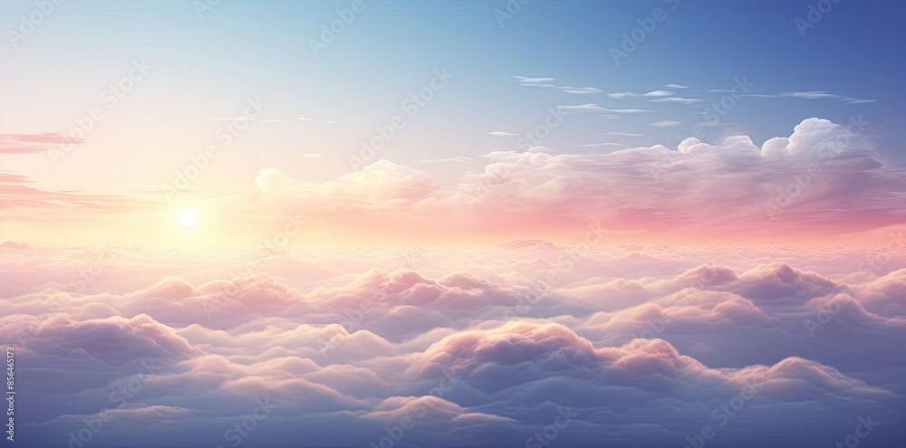 simple zoom backgrounds with the sun and clouds Stock Illustration ...