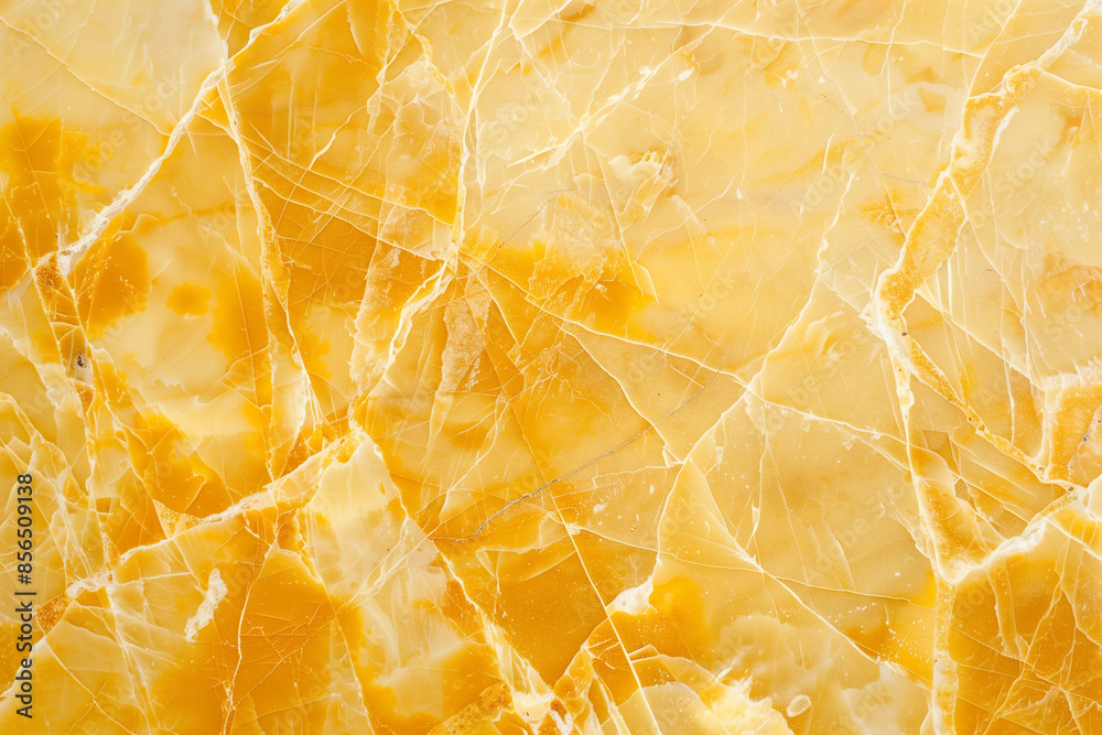 A large piece of yellow and white stone with a pattern of lines and ...