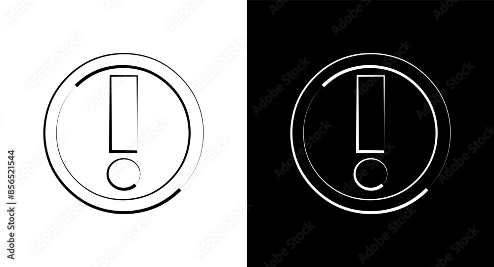 Exclamation Mark symbol icon for web, ui, mobile apps. Exclamation Mark ...