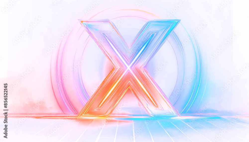 Colorful neon X letter png transparent images, x logo png, X logo png ...